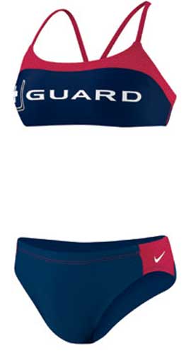 Nike Swimwear Lifeguard Sport 2 Piece Swimsuit N73382 Lifeguard Equipment