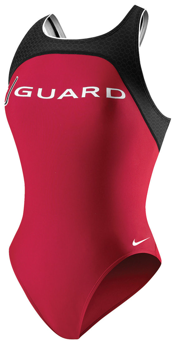 Nike Swim Suit Lifeguard Powerback Swimwear Tfss0046 Lifeguard Equipment